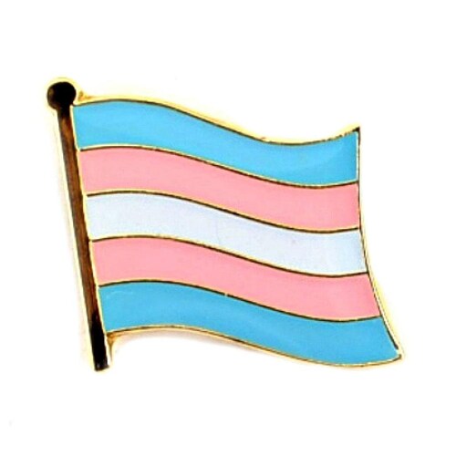 Trans Rights Enamel Pin Equal Rights Badge Trans Flag - Etsy