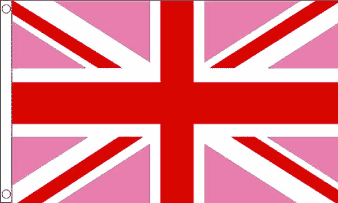 Union Jack Pink Flag Large 5 x 3 FT LGBTQ Gay Pride | Etsy