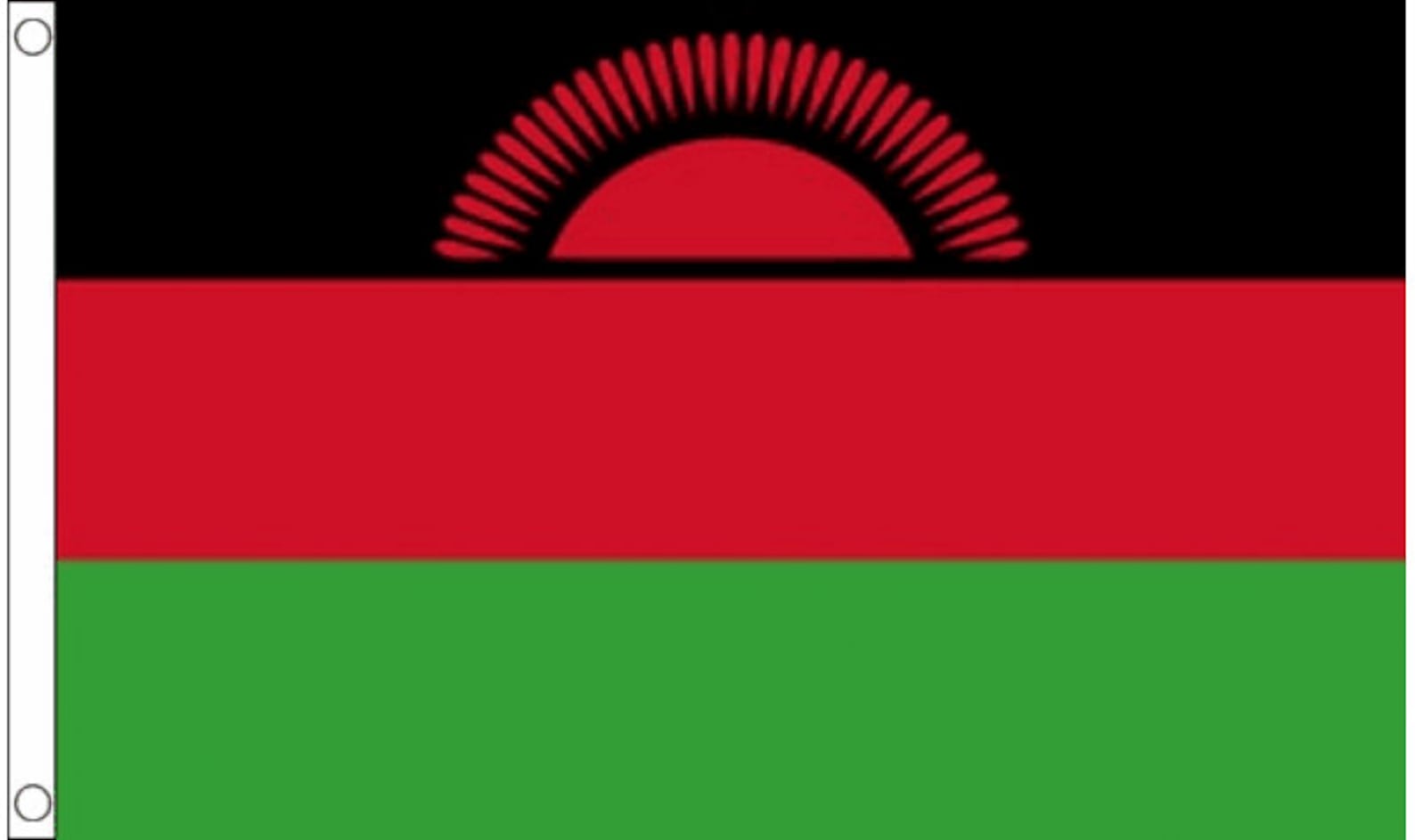 Malawi Current Flag 5 x 3 FT 100% Polyester With Eyelets | Etsy
