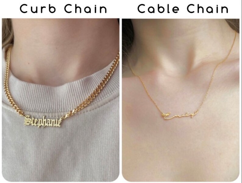 Number Necklace Gold Number Pendant Cuban Chain Necklace - Etsy