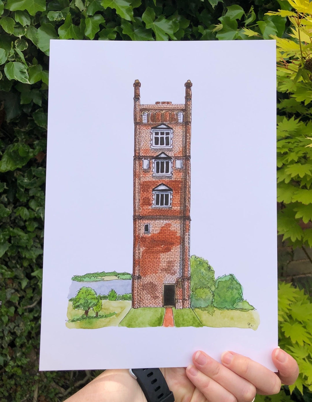 Freston Tower, Suffolk | Individually Signed Print of an Original ...
