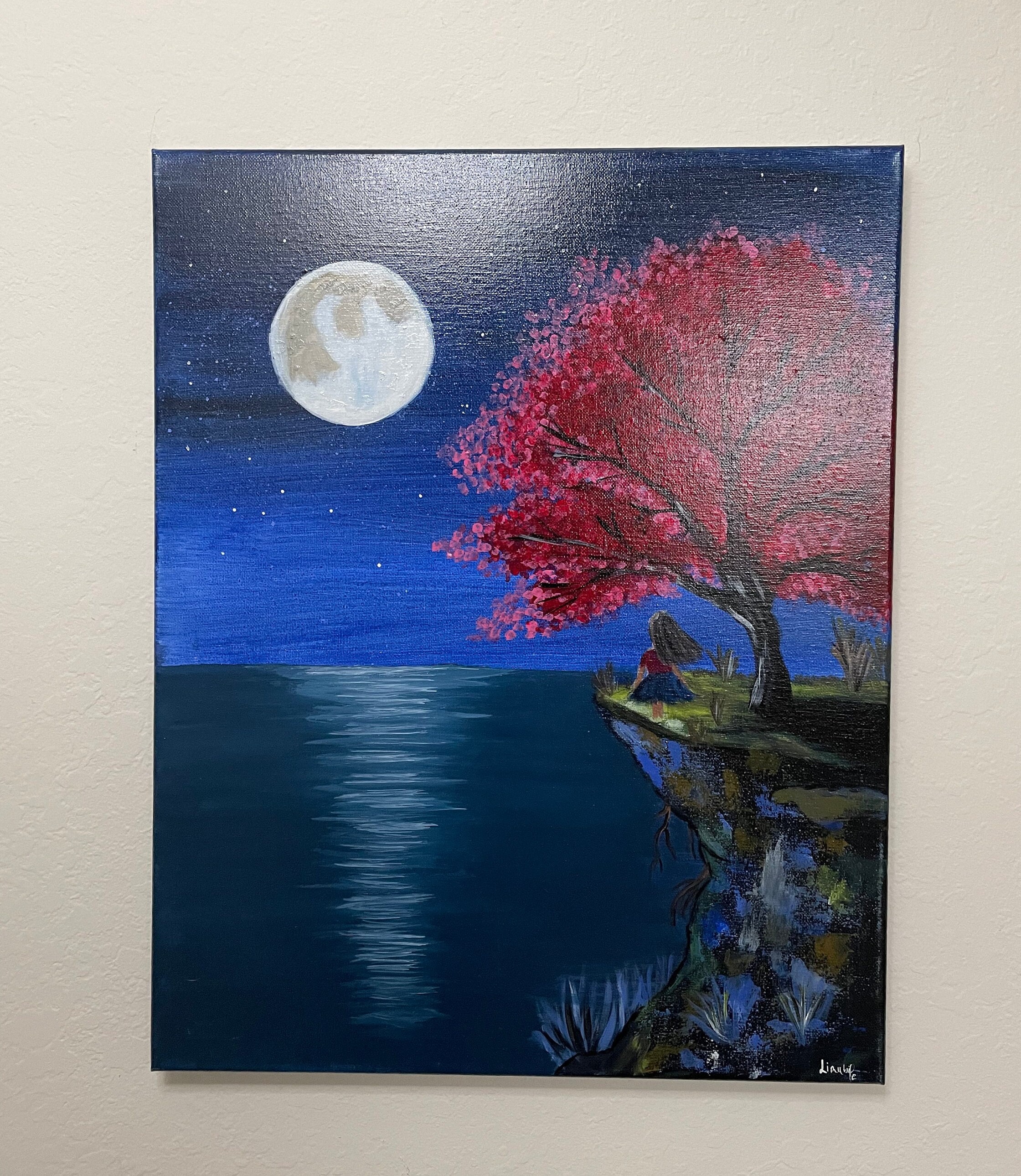 Full Moon Painting