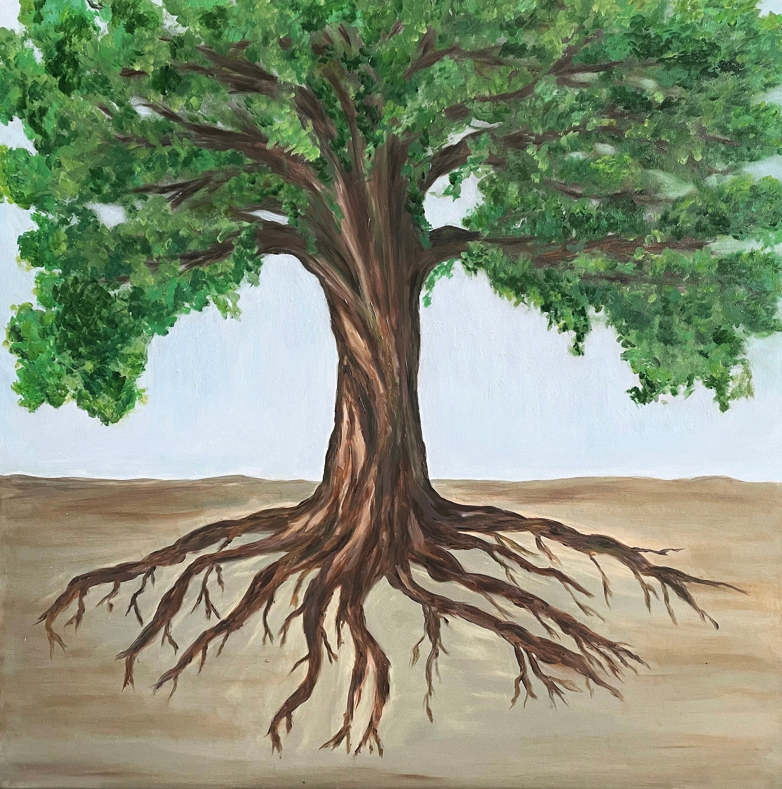 Tree of Life Artwork |original Oil Painting |hand Painted |wall ...
