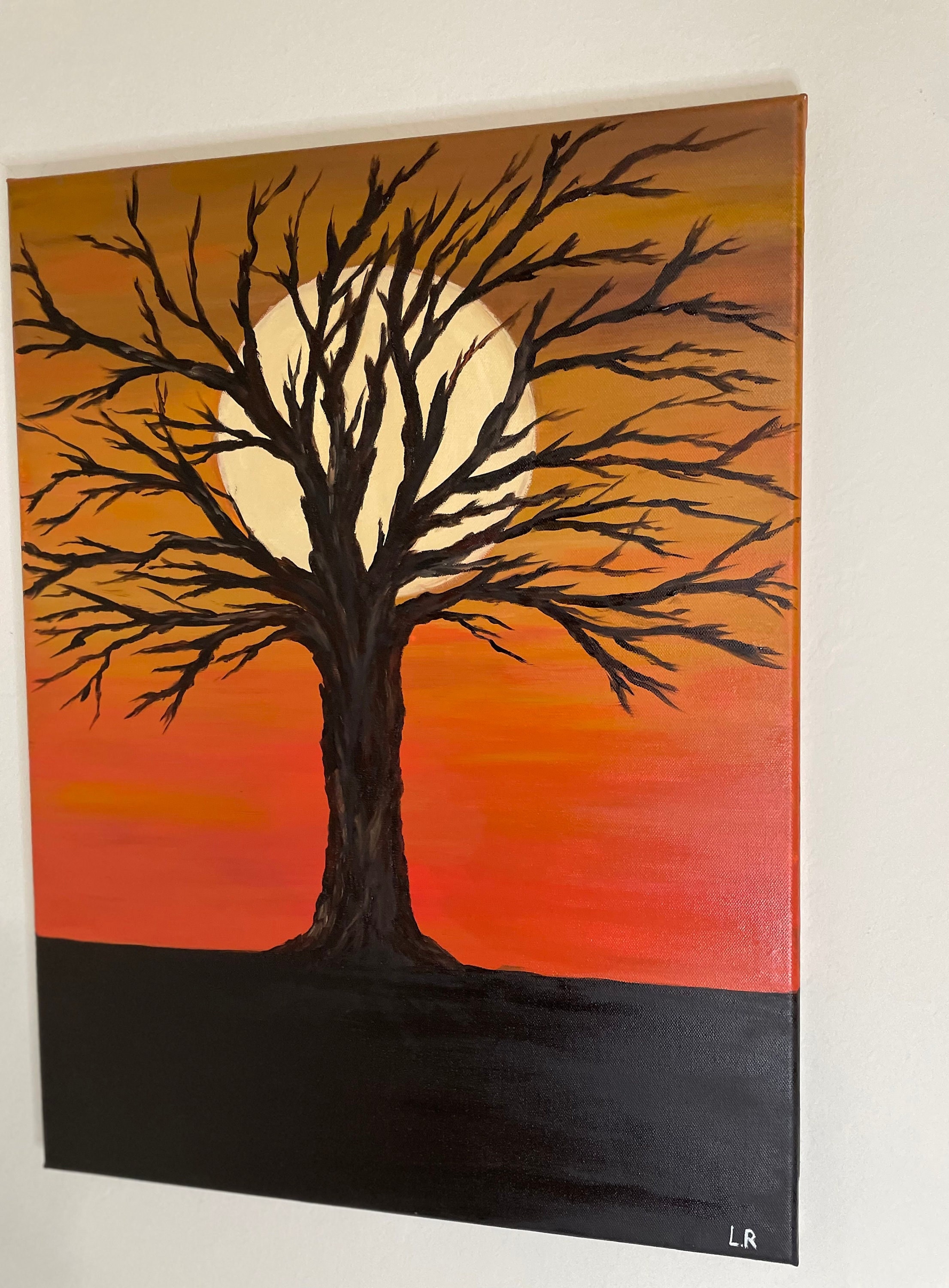 Magical Sunset Painting Artwork Art on Canvas Original Oil Painting ...