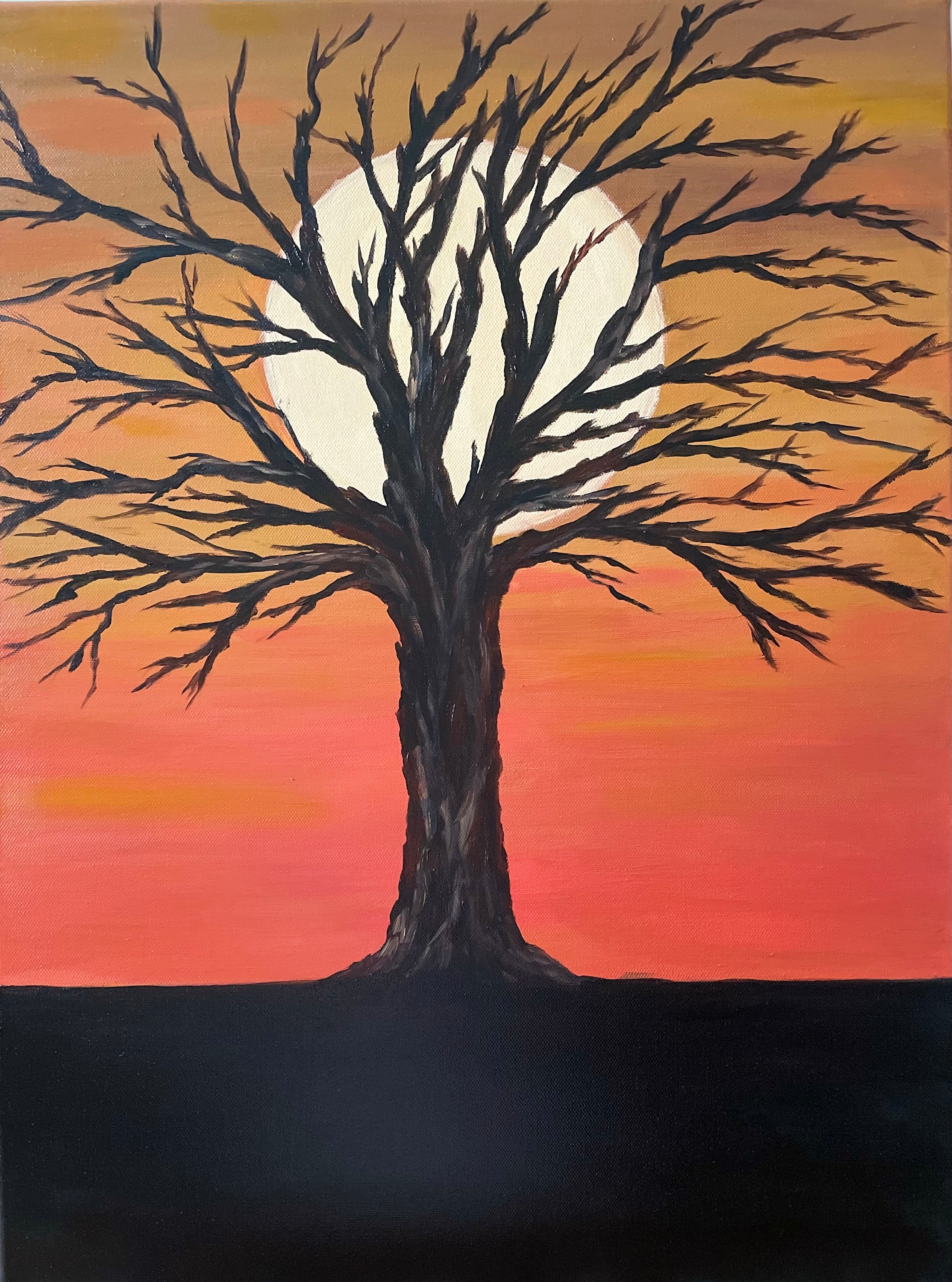 Magical Sunset Painting Artwork Art on Canvas Original Oil Painting ...