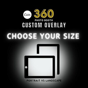 CUSTOM Overlay for 360 Photo Booth, Personalized Template Layout for ...