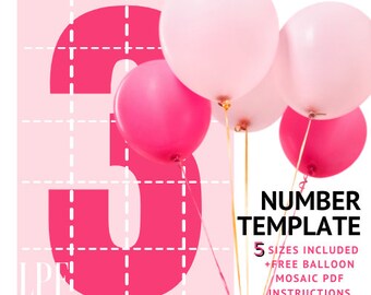 Number Balloon Shadow Box - Etsy