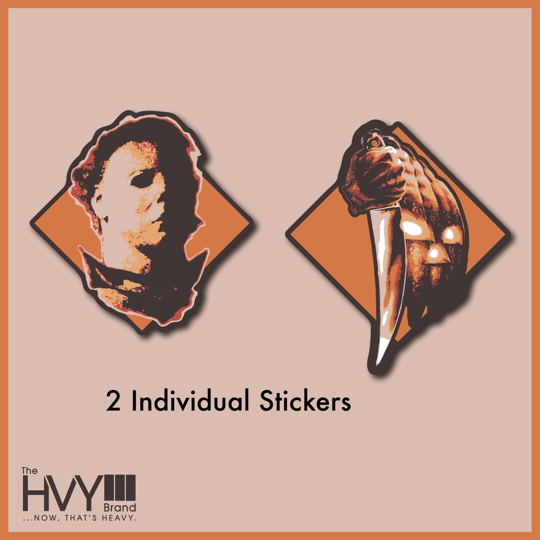 Halloween Michael Myers Set of 2 Die Cut Sticker Vinyl Decal - Etsy