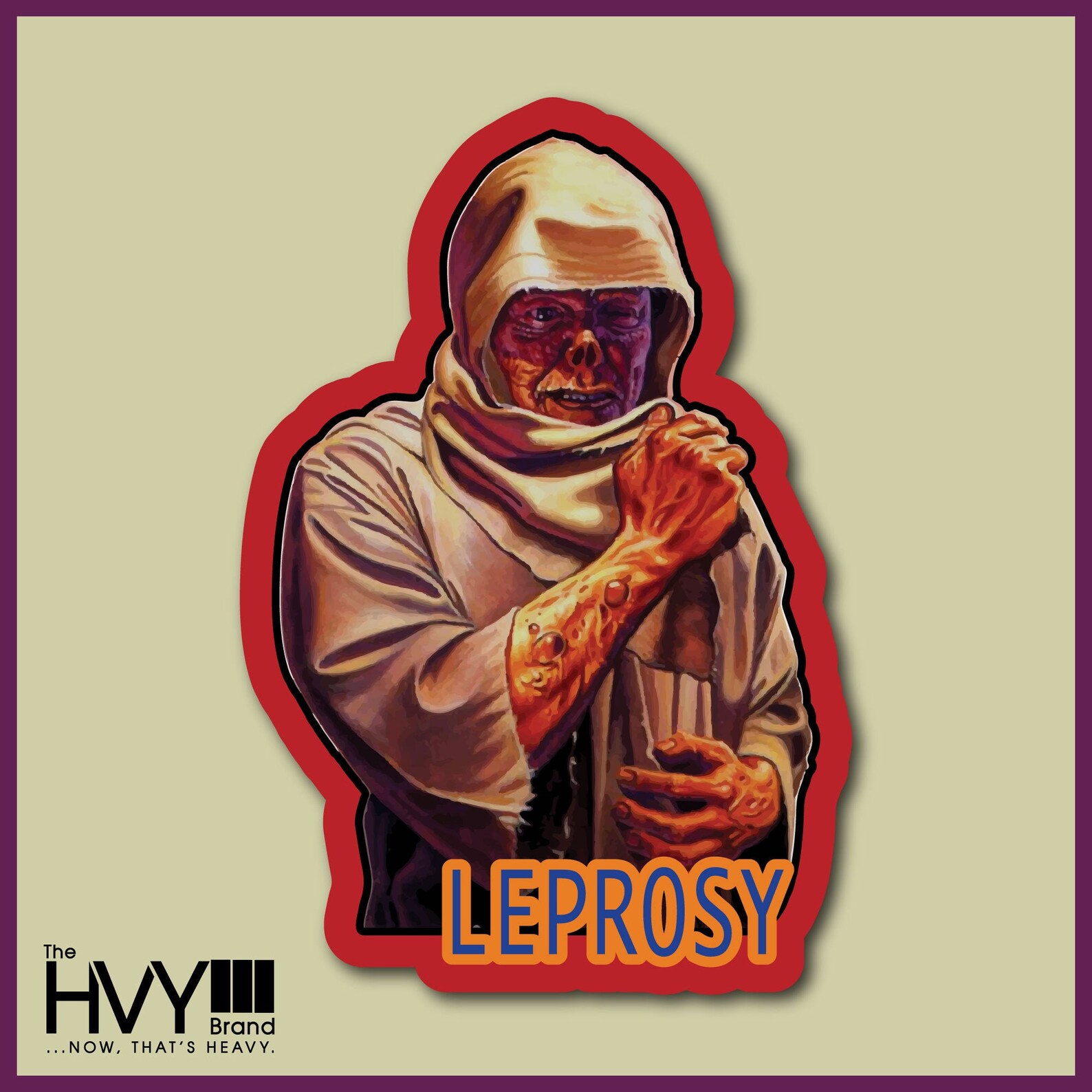 Leprosy Die Cut Sticker Vinyl Decal / Flexible Magnet Death Die Cut ...