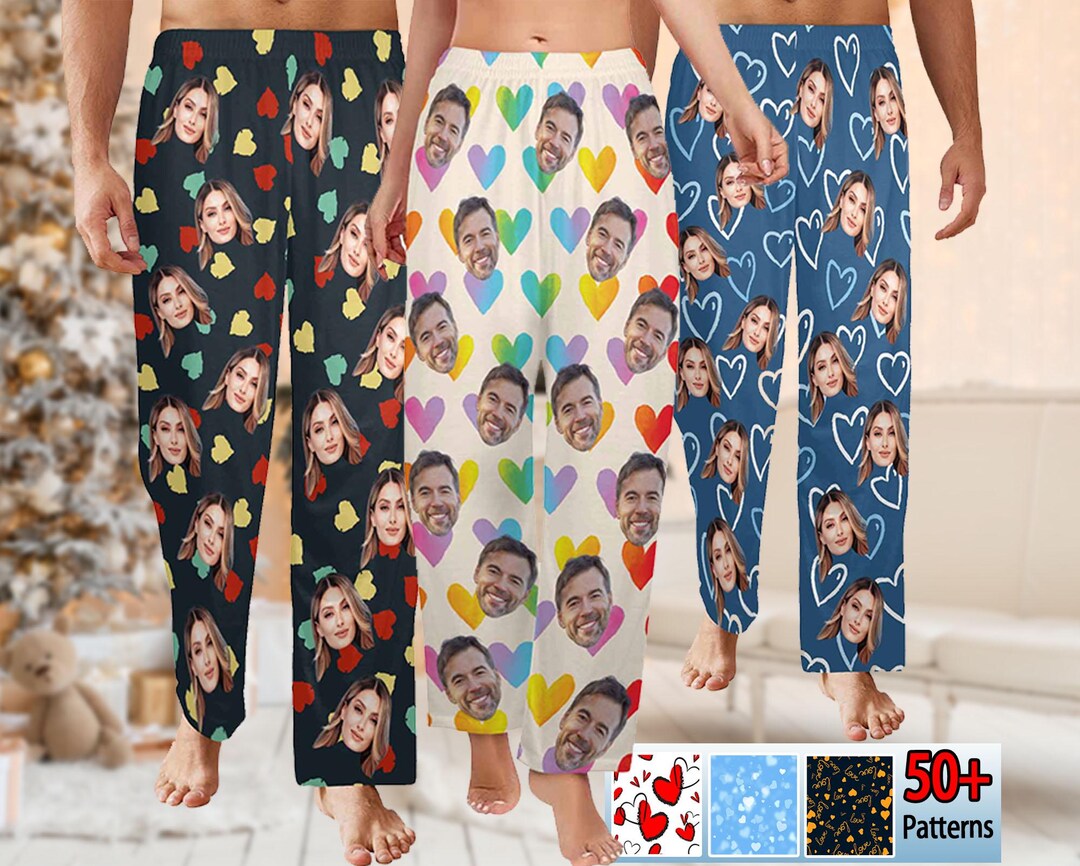 Custom Pajama Pants, Custom Pajamas With Picture, Face Pajamas for ...