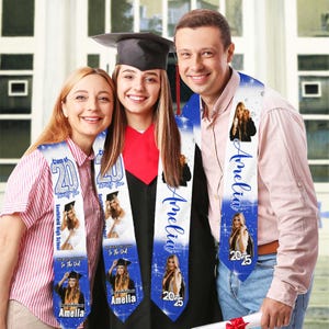 Custom Graduation Sash for Graduate, Custom Graduation Stoles With ...