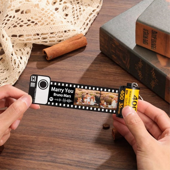 Personalized Photo Film Camera Roll Keychain Album Custom | Etsy