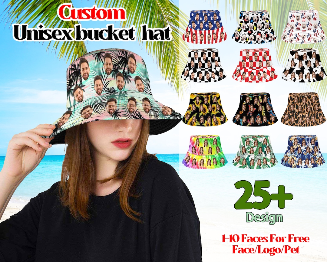Custom Bucket Hat With Photo, Personalized Bucket Hat for Women/men ...