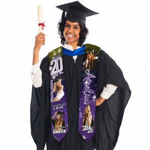 Custom Graduation Sash for Graduate, Custom Graduation Stoles With ...