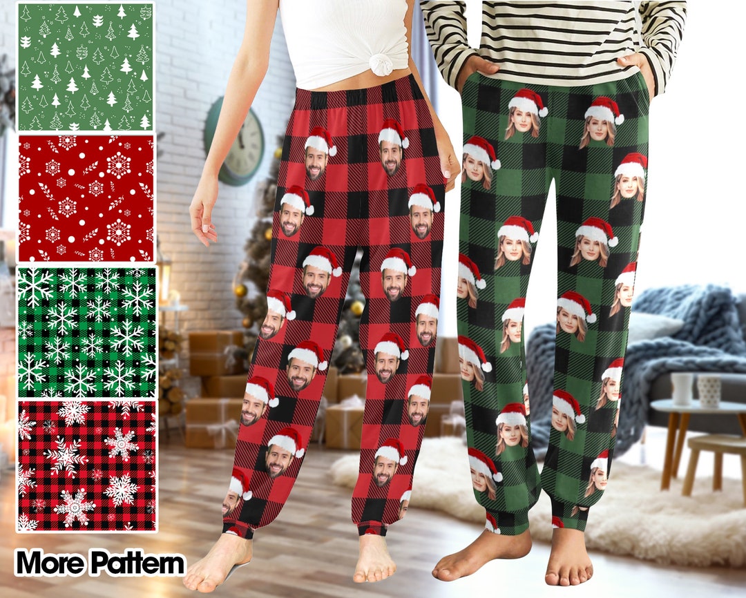Custom Pajamas Pants, Family Christmas Pajama Pants, Personalized ...