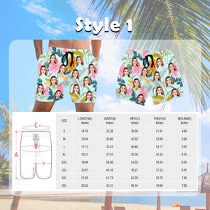 Personalized Face Men's Bathing Suit Custom Face Swim Trunks Custom Pet ...