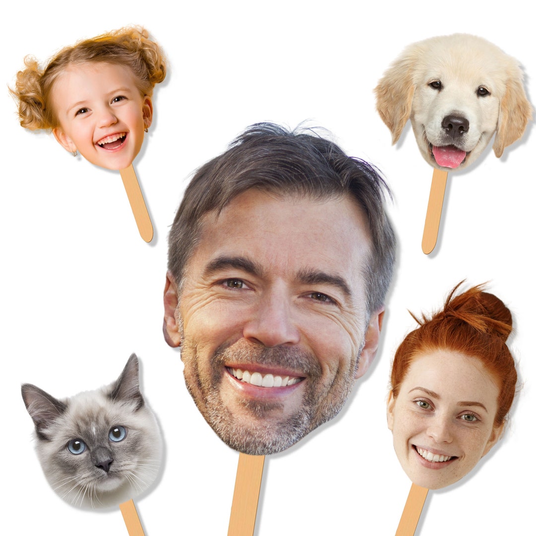 Personalized Face on a Stick, Big Face on A Stick, Funny Bachelorette ...