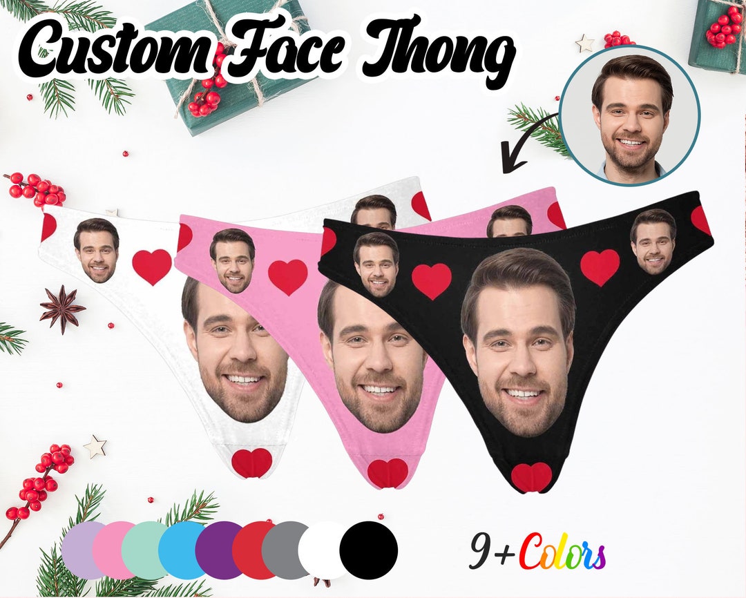 Custom Thongs for Women, Personalized Panties for Women With Face ...