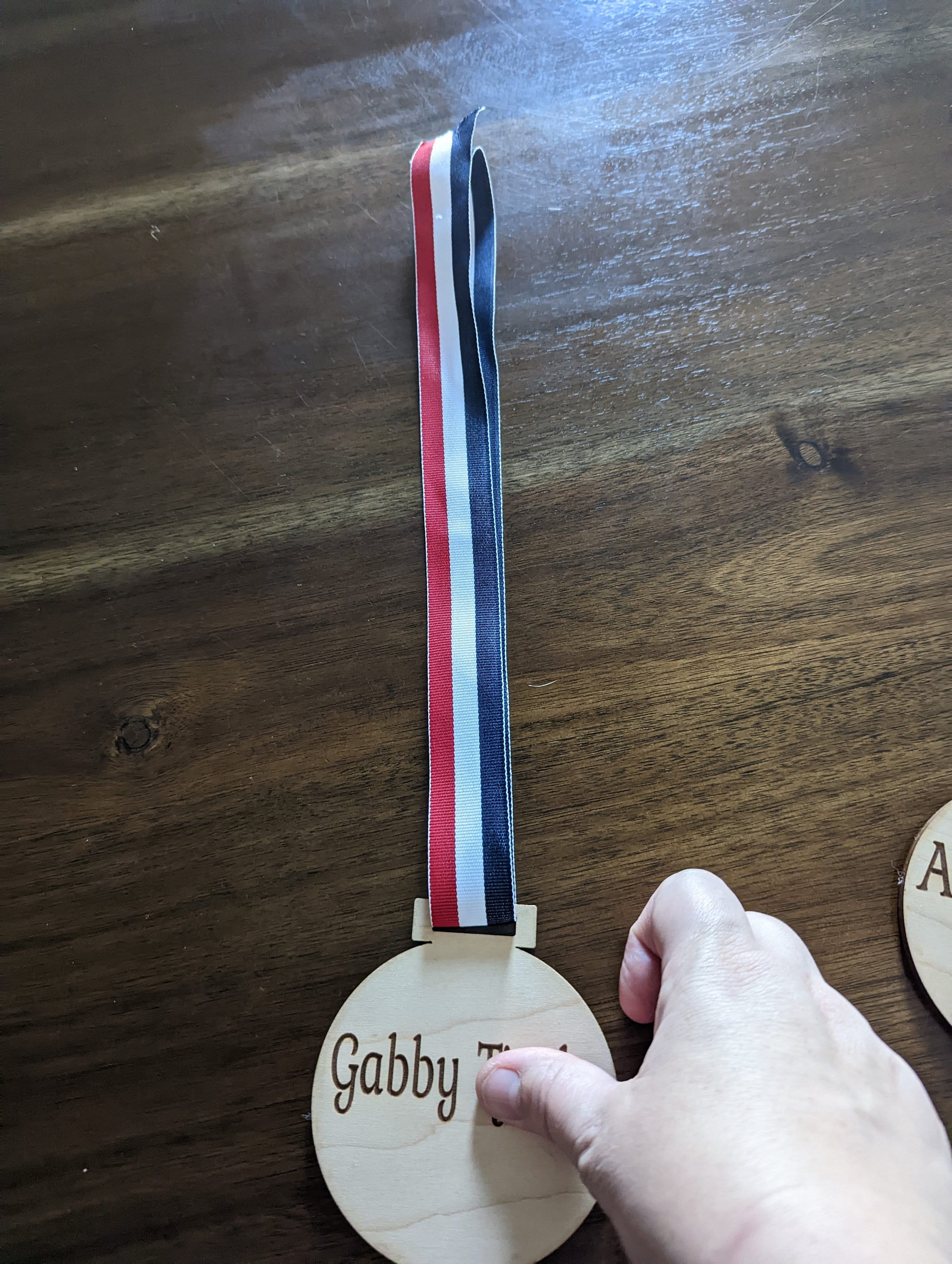 Custom Engraved Maple Wood Medal, Award With Ribbon - Etsy