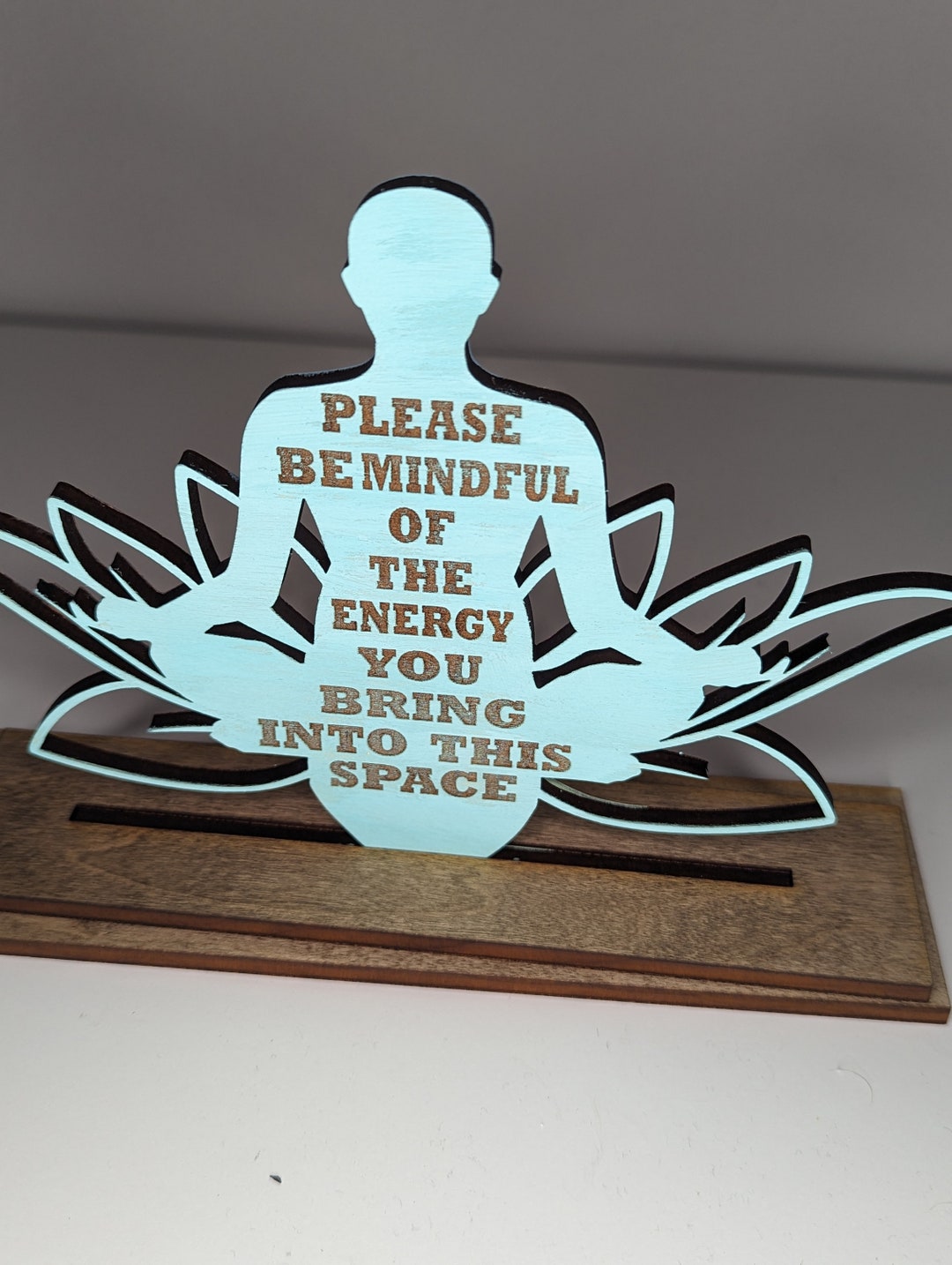 Please Be Mindful Wood Decorative Sign, Spiritual Gift for Women, Boho ...