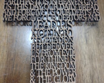 Cross Our Father Wall - Etsy