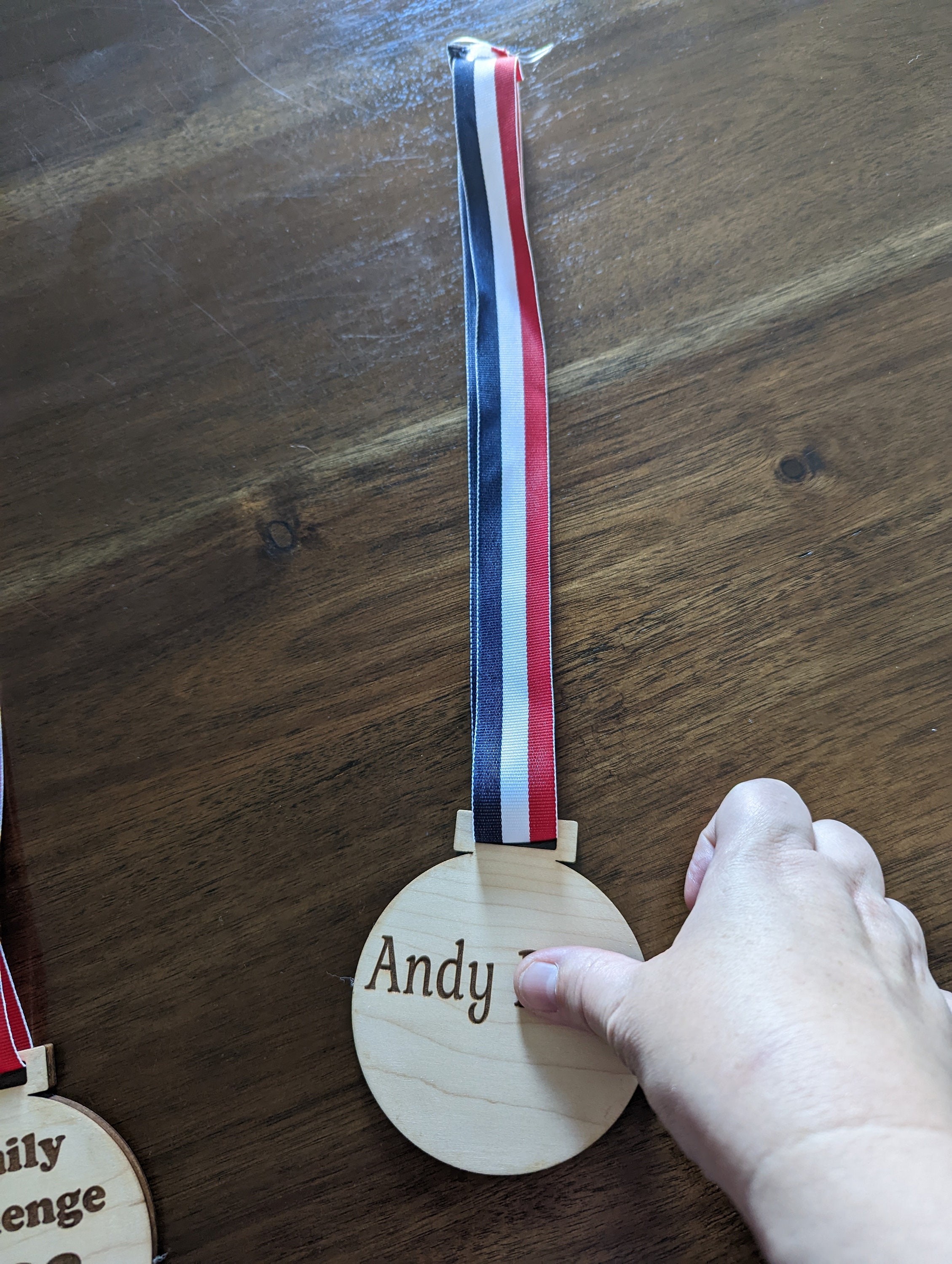 Custom Wooden Medal, Medal With Ribbon, Award With Custom Engraving ...