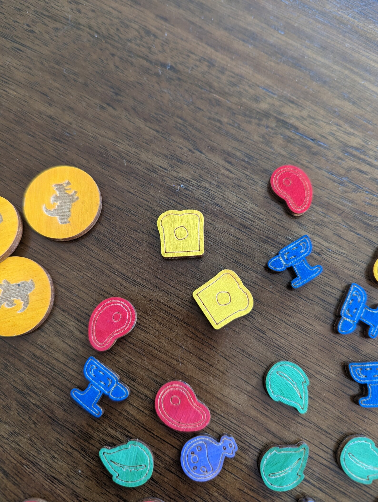 217 Wood Game Tokens for Flamecraft, Flamecraft Upgrade, Boardgame ...