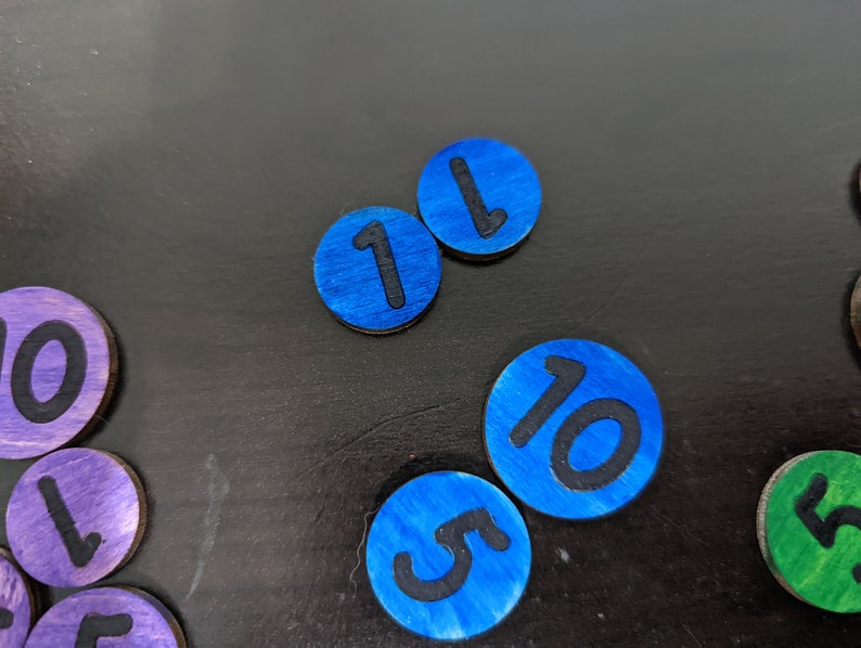 60 Wood Game Counters Replacement Tokens for Gamers Board - Etsy