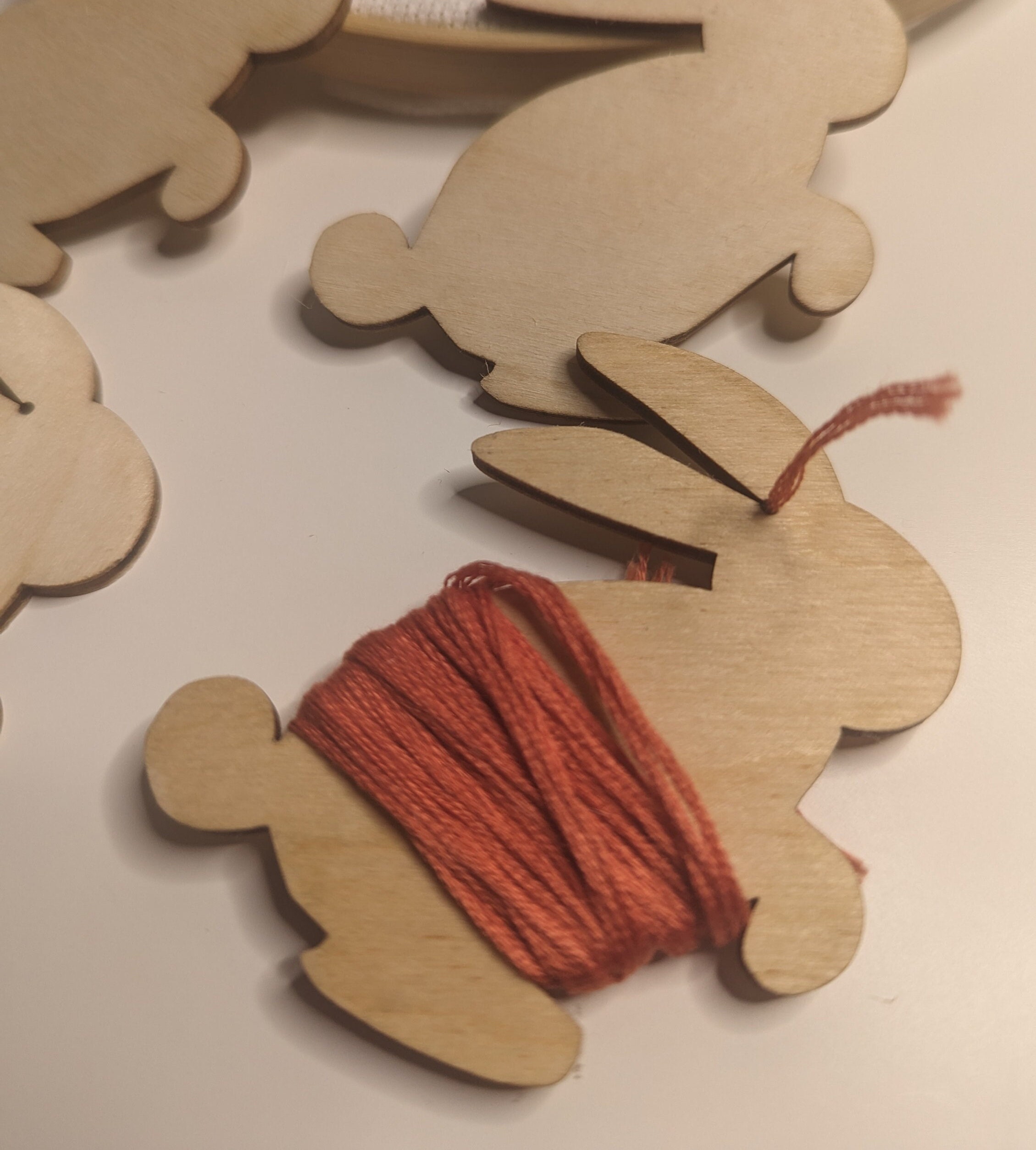 Bunny Rabbit Floss Bobbins, Cross Stitch Organizer, Thread Holder for ...