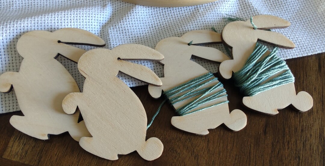 Bunny Rabbit Floss Bobbins Cross Stitch Organizer Thread - Etsy