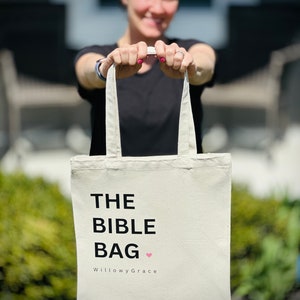 Bible Bag, Bag for Bible, the Bible Bag, Cavnas Bag, Washable Bag, Multipurpose Bag, Heavy Duty ...