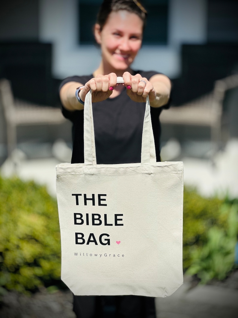 Bible Bag, Bag for Bible, the Bible Bag, Cavnas Bag, Washable Bag ...