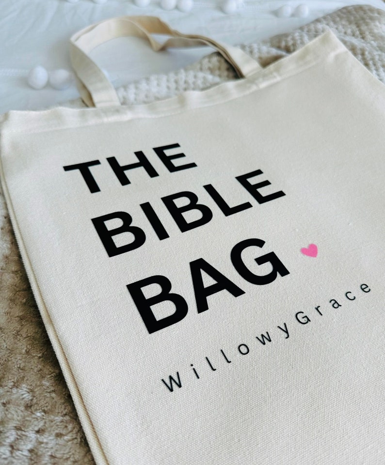 Bible Bag, Bag for Bible, the Bible Bag, Cavnas Bag, Washable Bag, Multipurpose Bag, Heavy Duty ...
