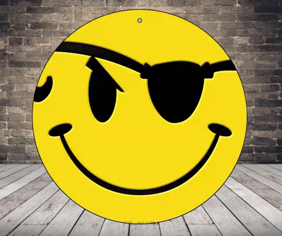 Smiley Face Sign Metal Tin Sign Cool Smile Wall Decor Retro Wall Art ...