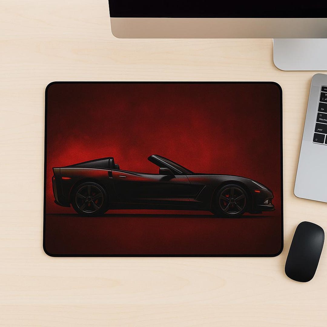 Corvette Inspired 6th Gen Desk Mat Racing Style Mouse Pad for Car ...
