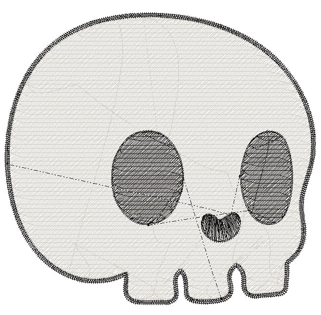 Skull Embroidery Designs Machine Embroidery Embroidery Patterns Instant ...