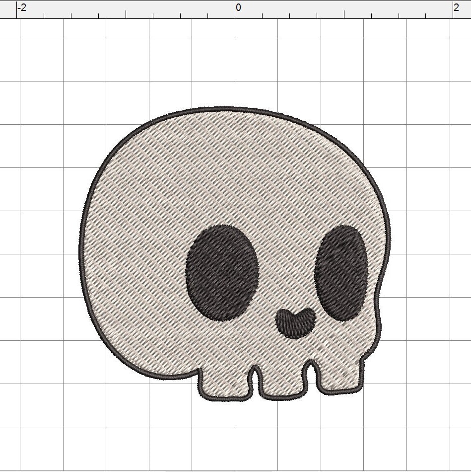 Skull Embroidery Designs Machine Embroidery Embroidery Patterns Instant ...