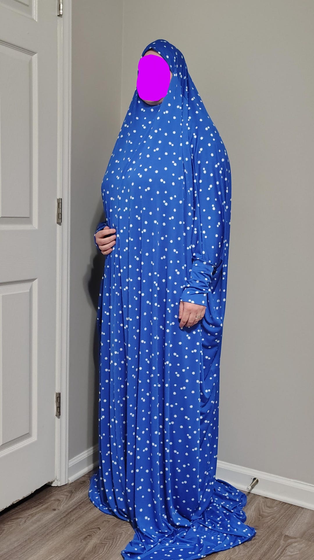 Overhead Jilbabs Style Prayer Garment Blue - Etsy