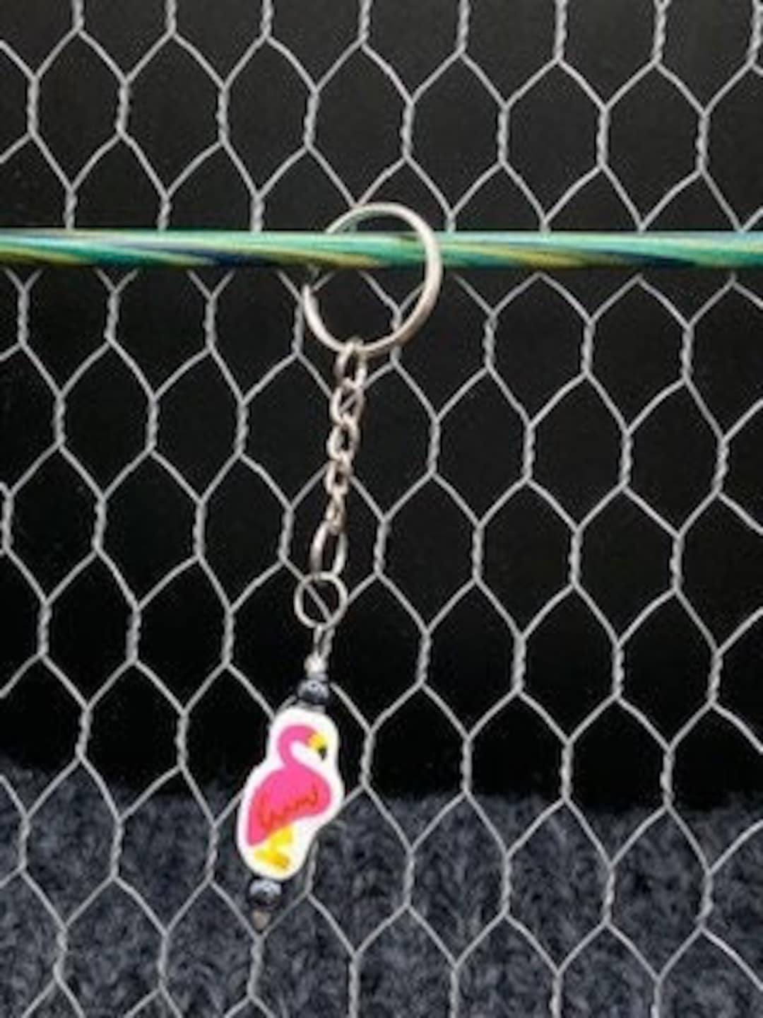 Flamingo Key Chain - Etsy