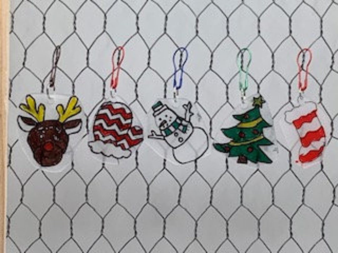 Christmas Shrinky Dink Stitch Marker Bulb Closure - Etsy