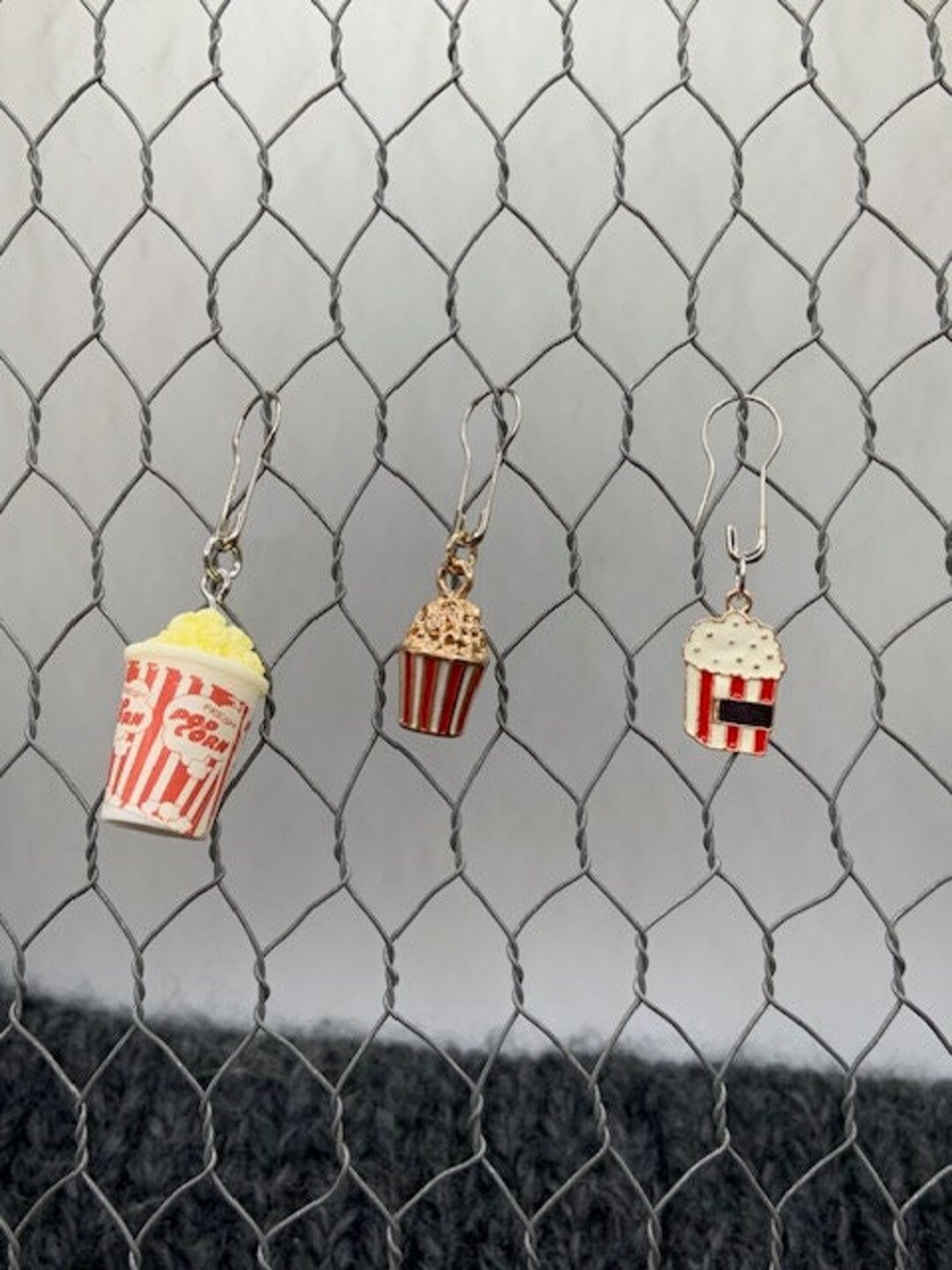 Popcorn Charm Stitch Markers With Bulb Clasp - Etsy