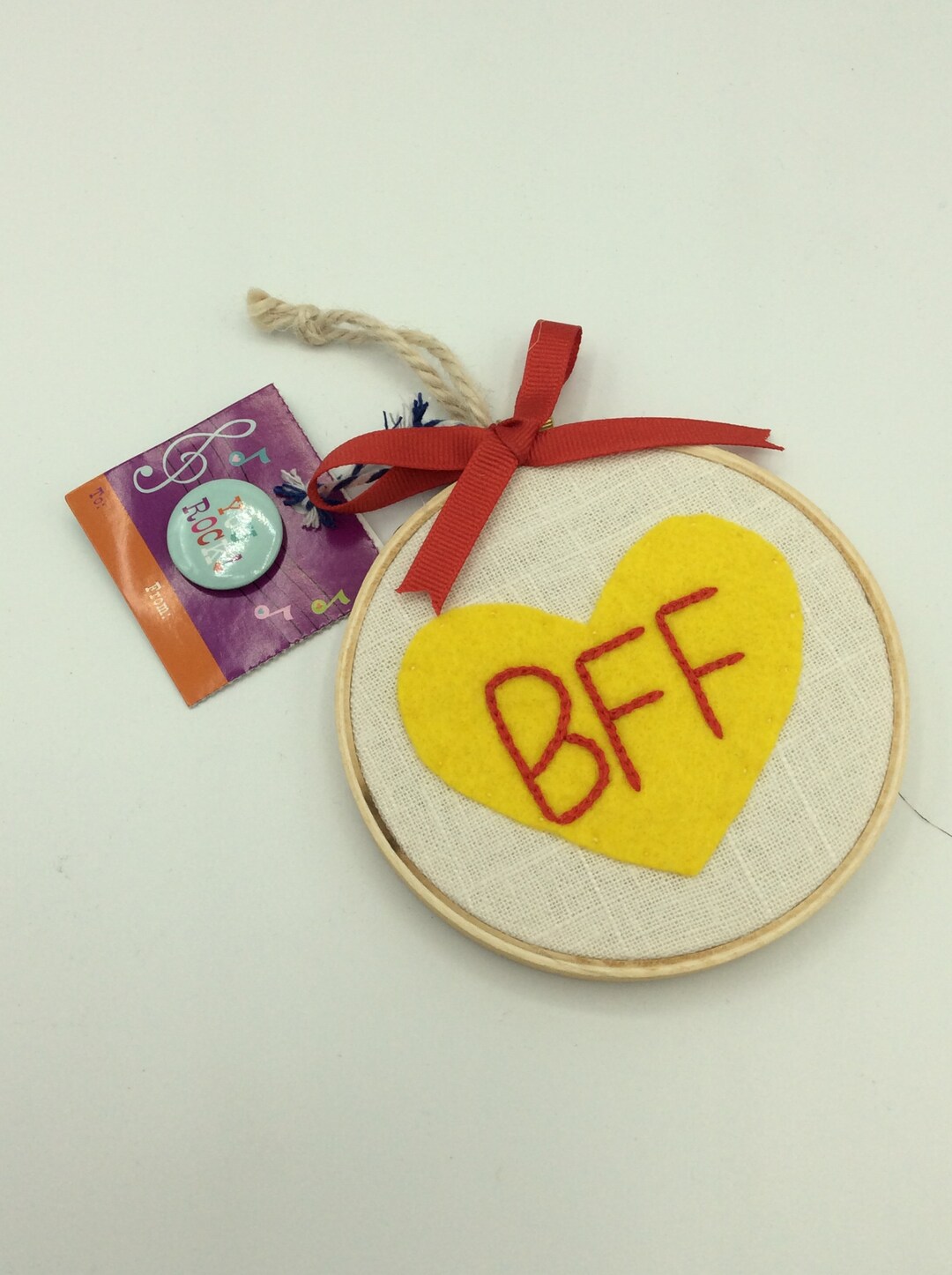 BFF - Embroidery Hoop Wall Art - Etsy