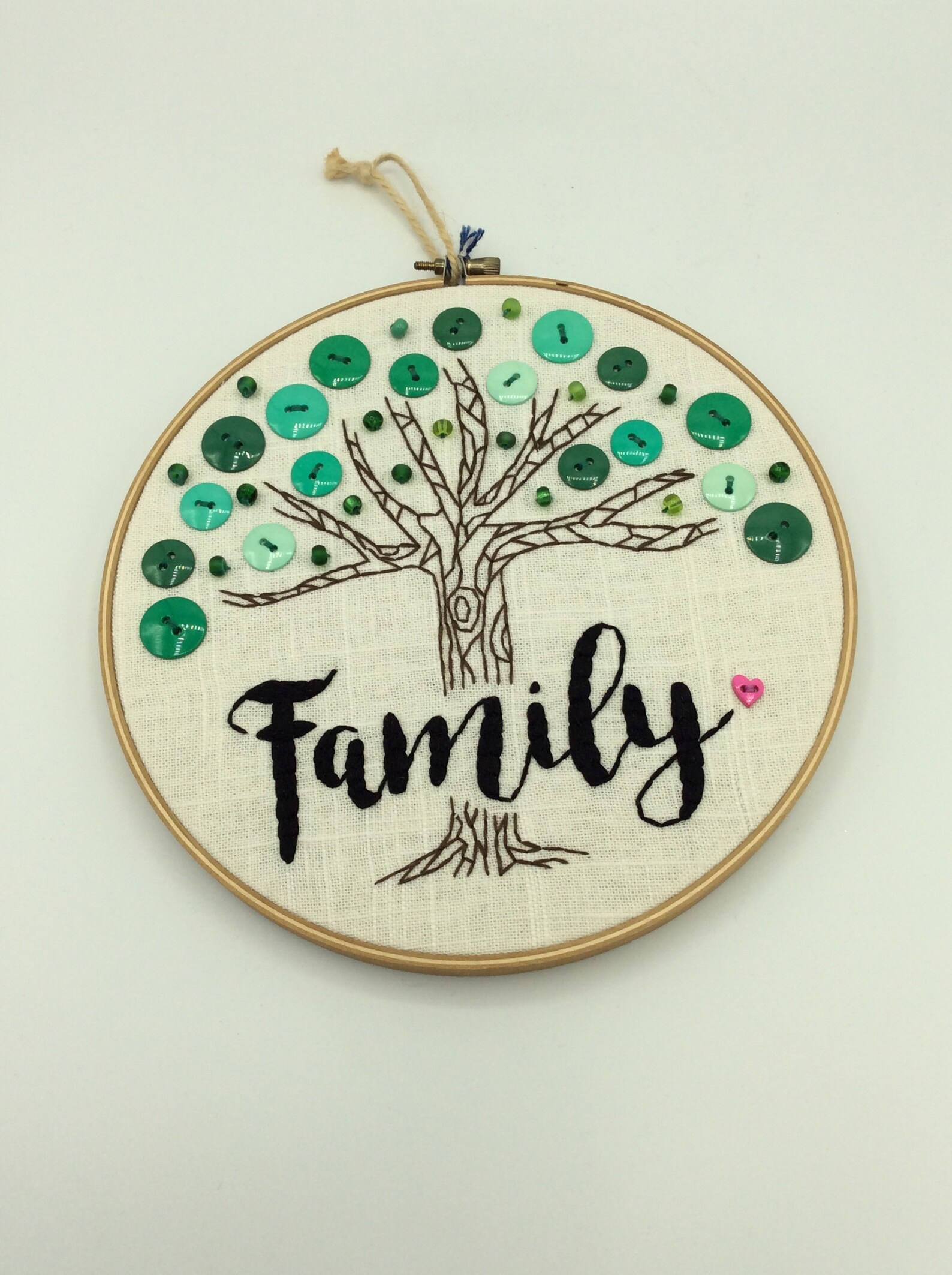 Family Tree - Embroidery Hoop Wall Art - Etsy