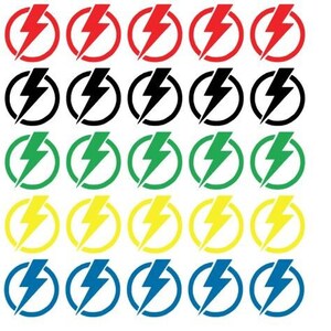 Set of 15 Flash Symbol Decals, Lightning Bolt Decals - Etsy