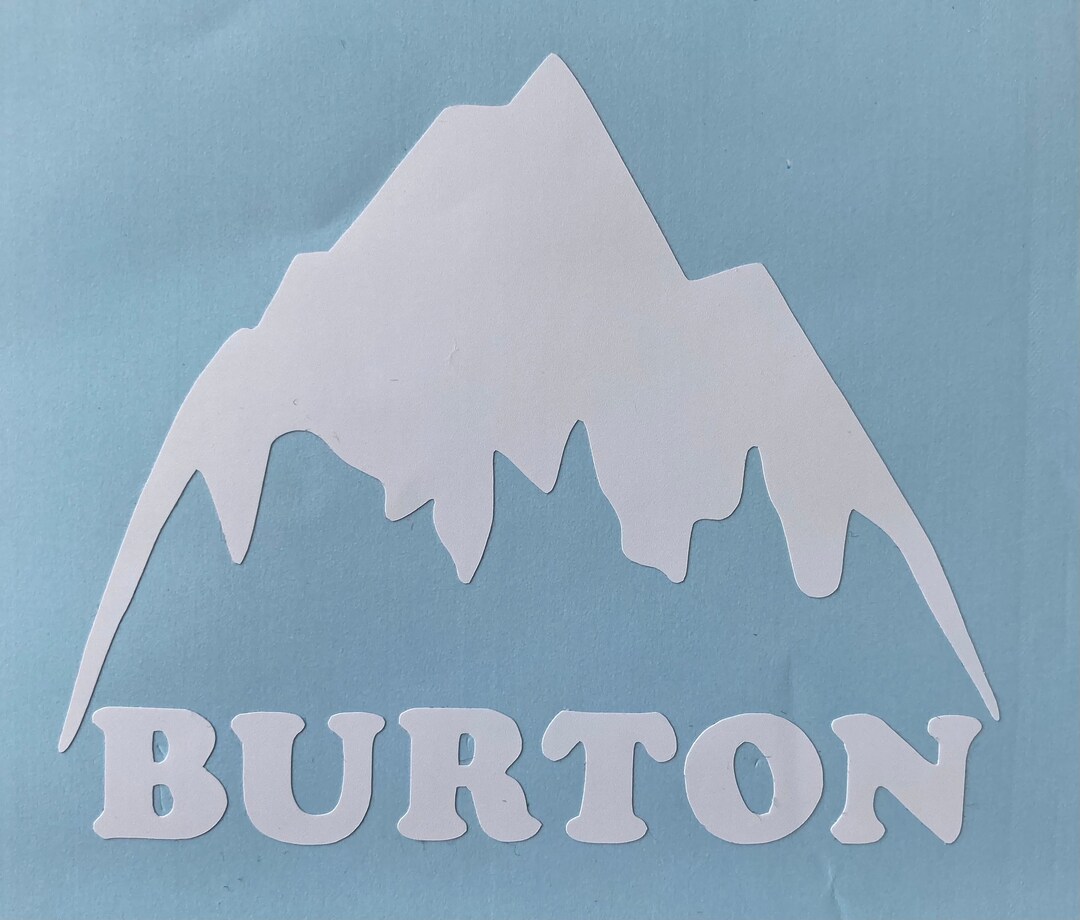 Burton Snowboards (7"-10") Vinyl Decal, Snowboards Mountain - Etsy
