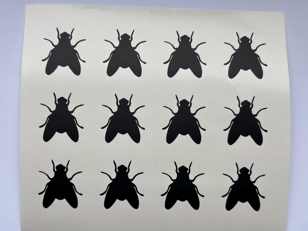 Set Fly Vinyl Decals Stickers, Pranks Decals, Fly Vinyl Decals, Insect ...