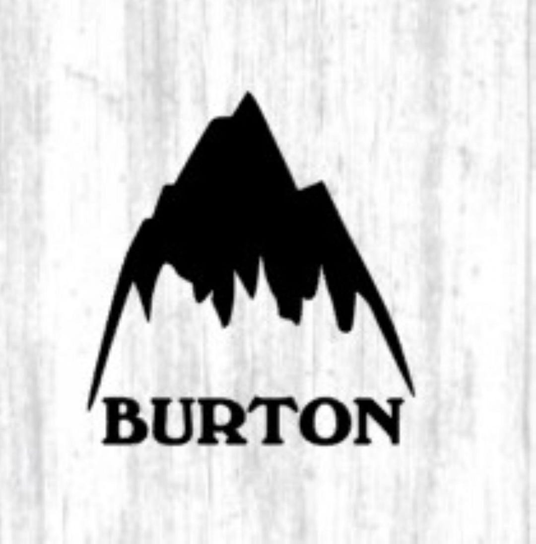 Burton ( Big Size 7''-10") Snowboards Decal, Burton Mountain Decal - Etsy
