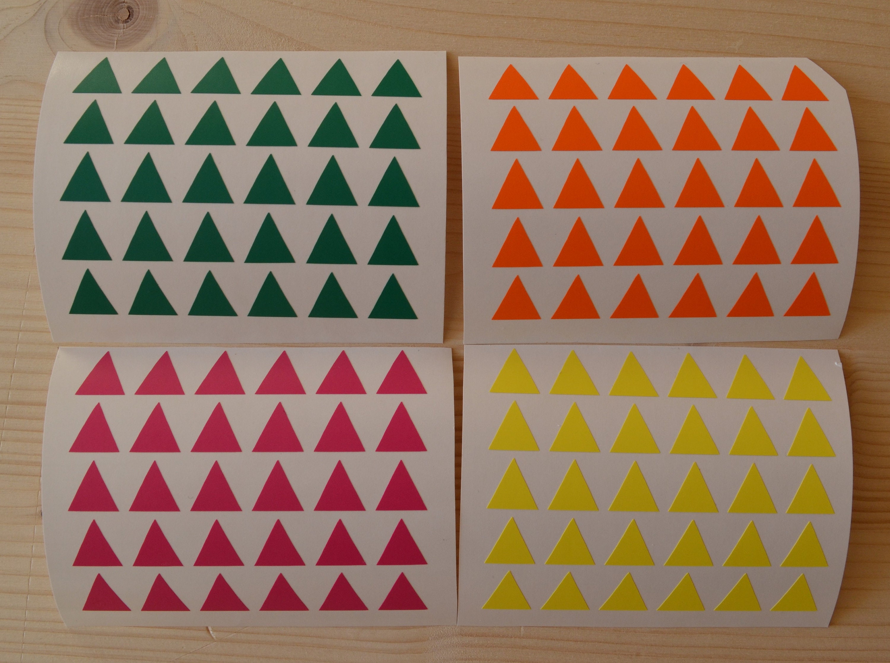 Set of 50 Triangle Vinyl Decals Decorative Vinyl Decals - Etsy