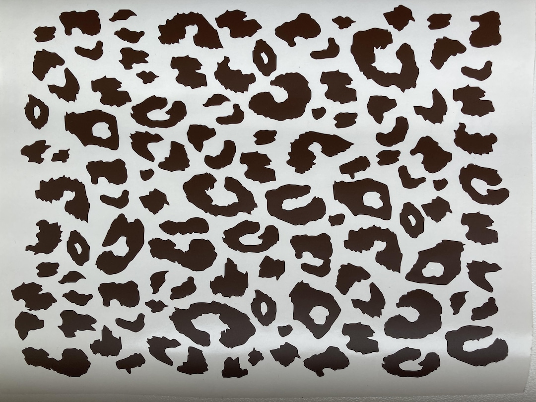 Fuzzy Leopard Print Vinyl Stickers – A5 Sheet (6" X 8"), Cute Animal ...