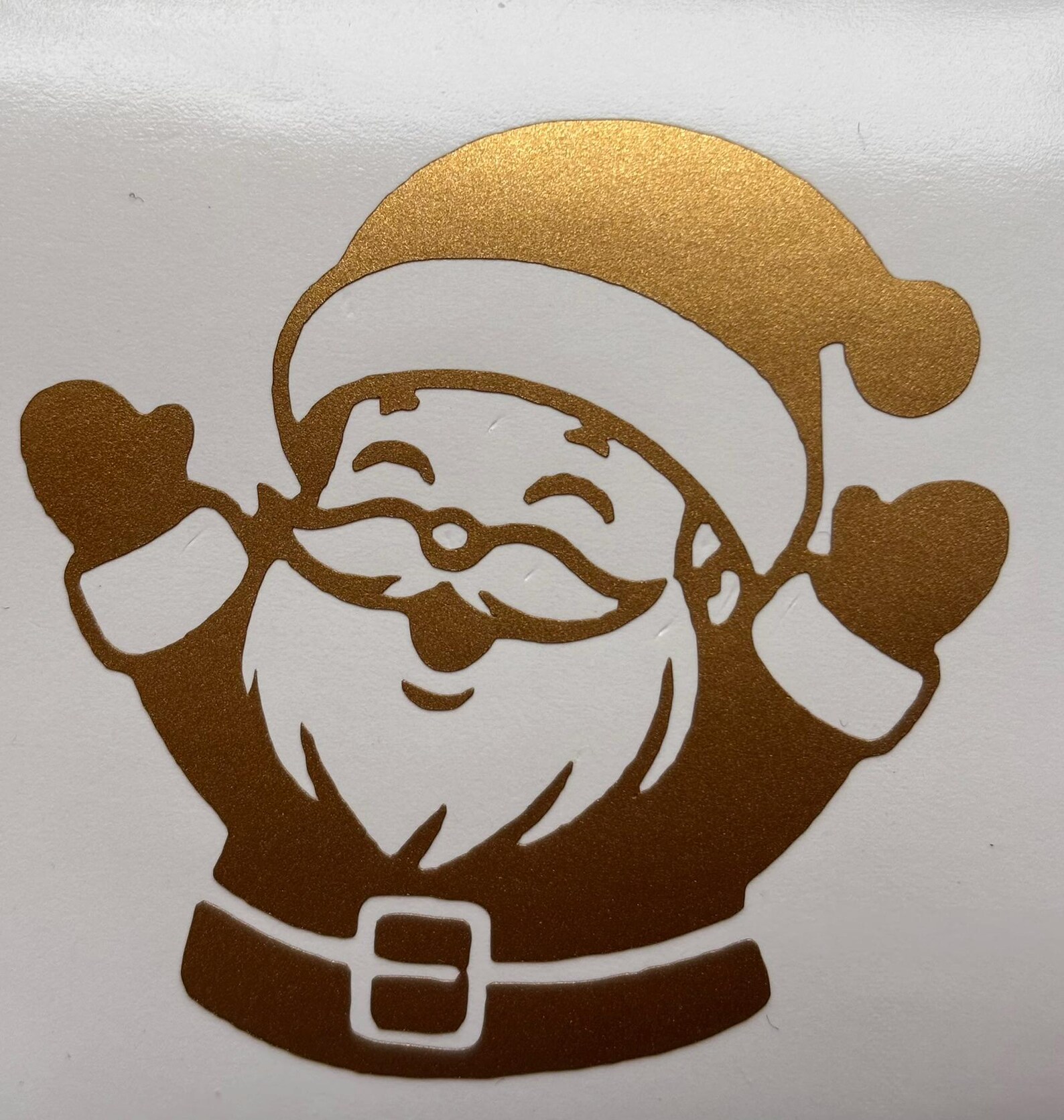 Set of 3 Santa Claus Vinyl Decal – Christmas Sticker for Holiday Decor ...